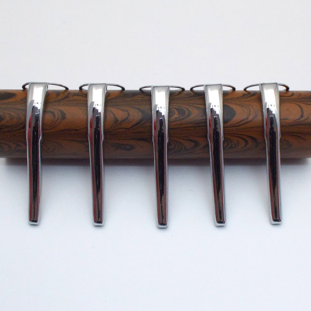 Set of 5 Fountain Pen Clips - Elephant Type, Chrome Plated - Etsy
