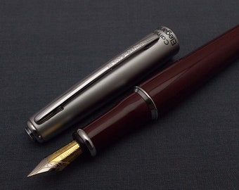 Maroon Fountain Pen - Etsy