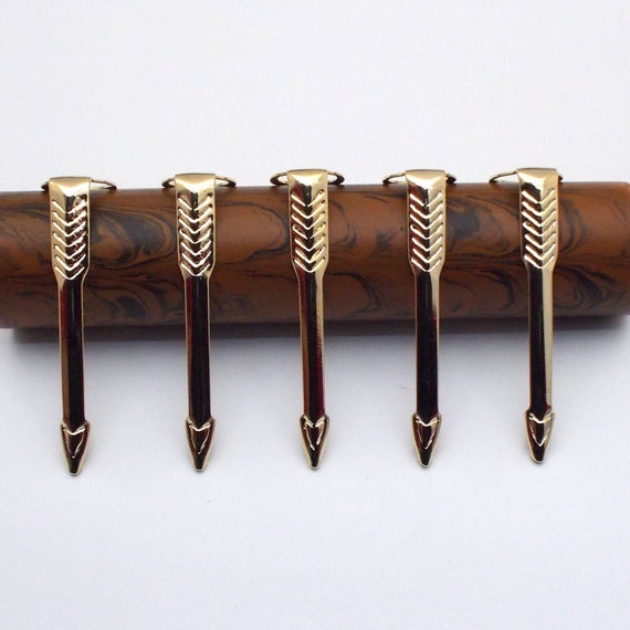 Set of 5 Fountain Pen Clips Arrow Type Gold Plated | Etsy