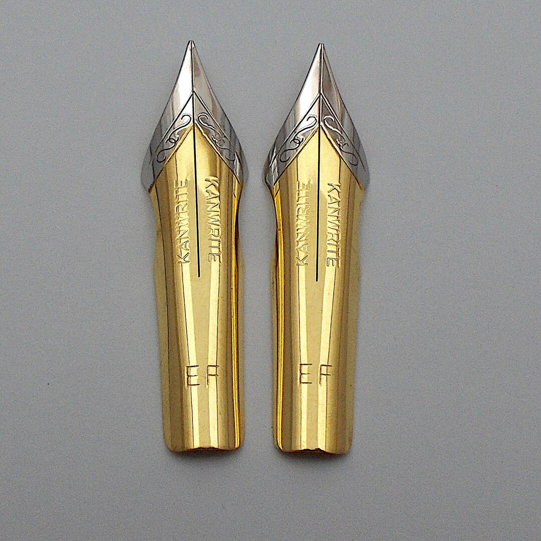 Set of 2 Kanwrite No.6 35mm Ultra Flex Ex. Fine EF Fountain Pen Nibs ...