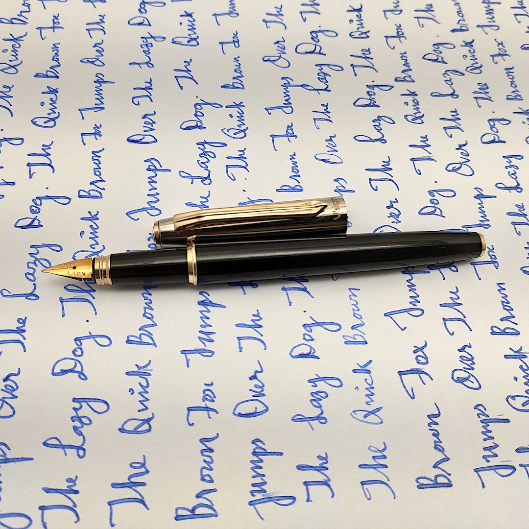 V’sign Stride Black Fountain Pen (with Vintage Semi-flex Nib From Navy ...
