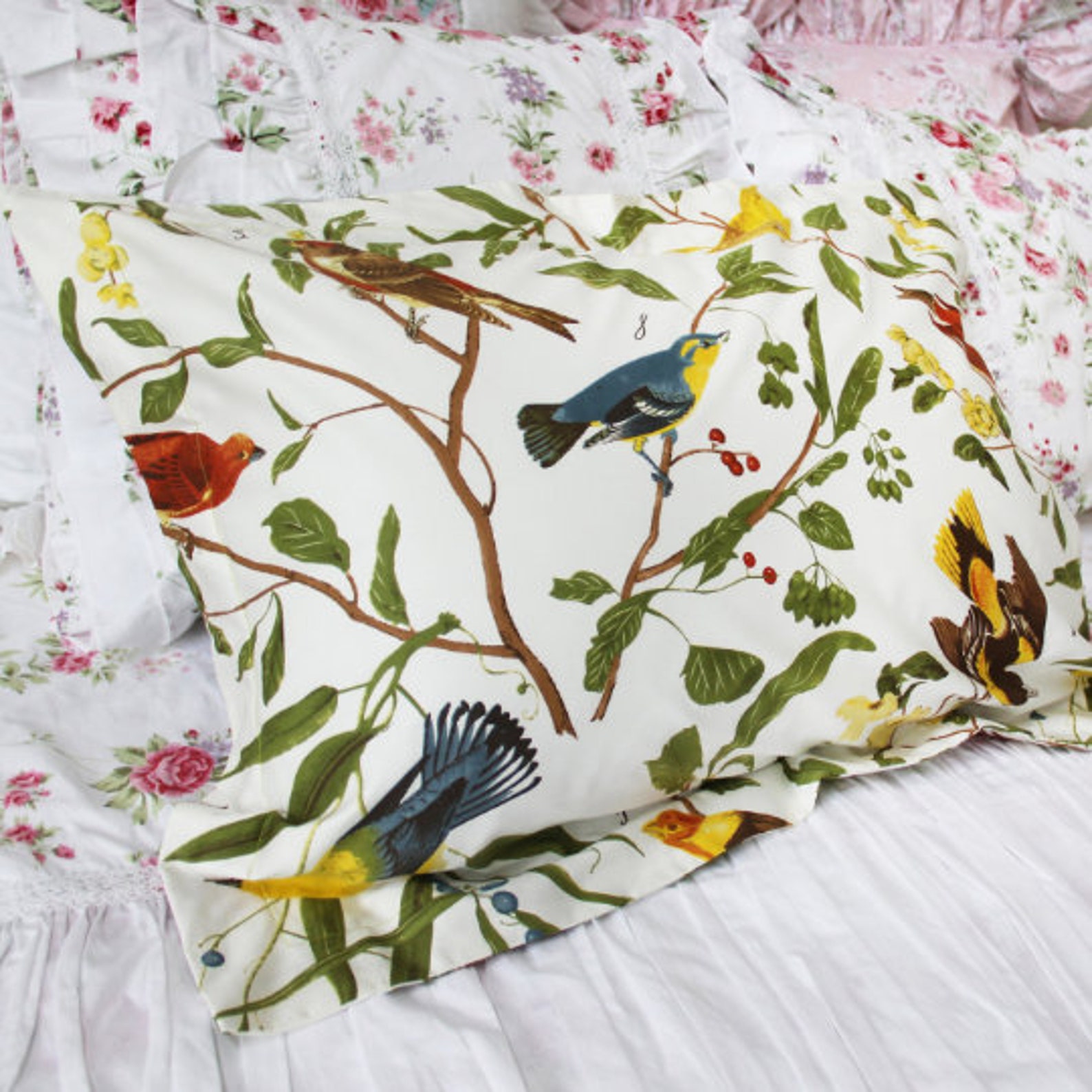 Vintage Bird Farmhouse Duvet Cover Set. Each Set Includes 1 or - Etsy