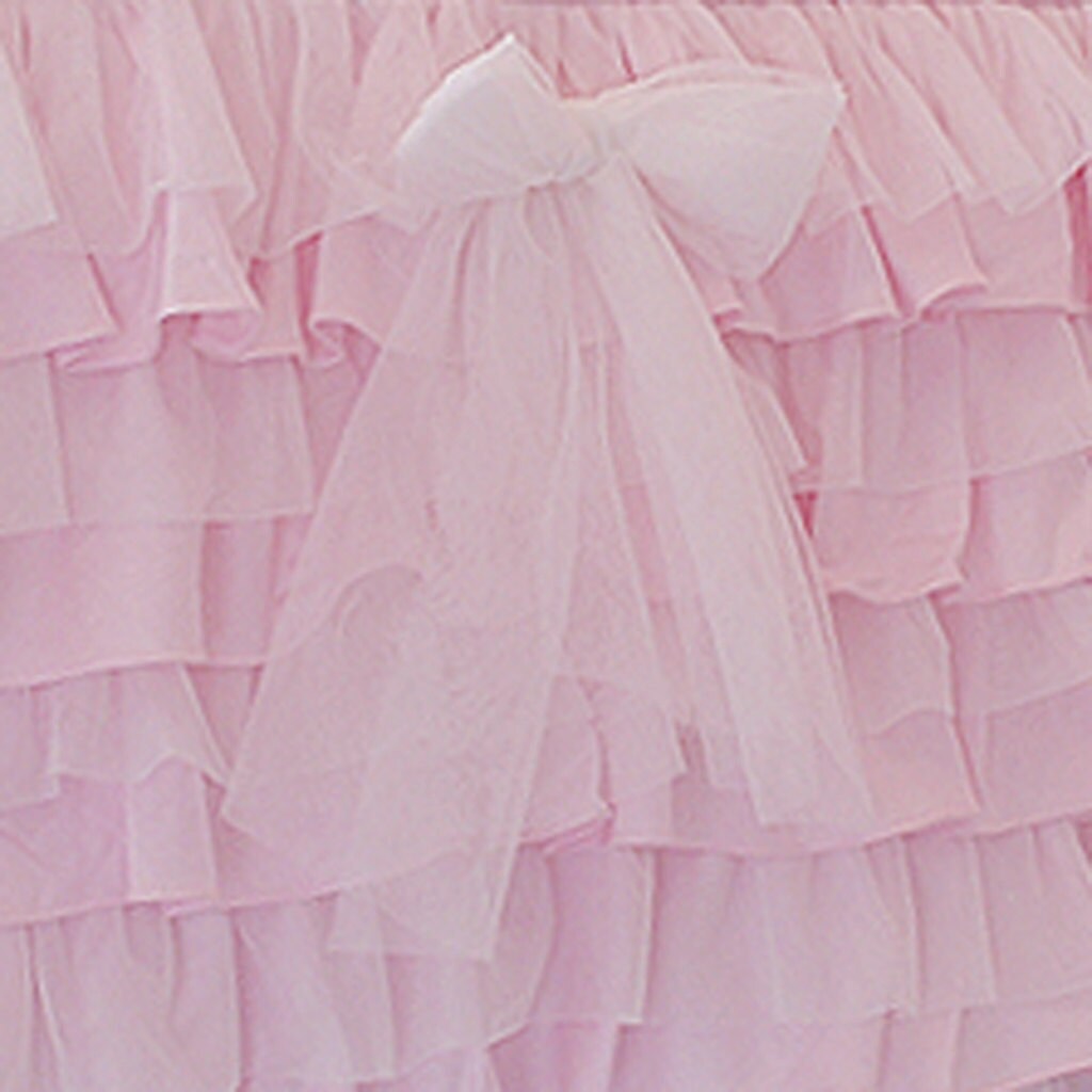 Pink Tiered Ruffle Shabby Sheer Lace Layer Bridal Bed Skirt | Etsy