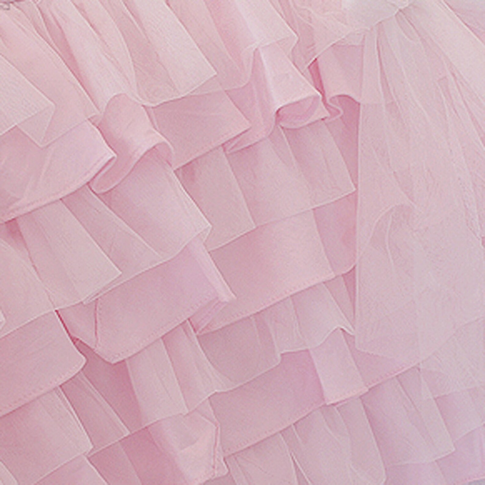 Pink Tiered Ruffle Shabby Sheer Lace Layer Bridal Bed Skirt - Etsy