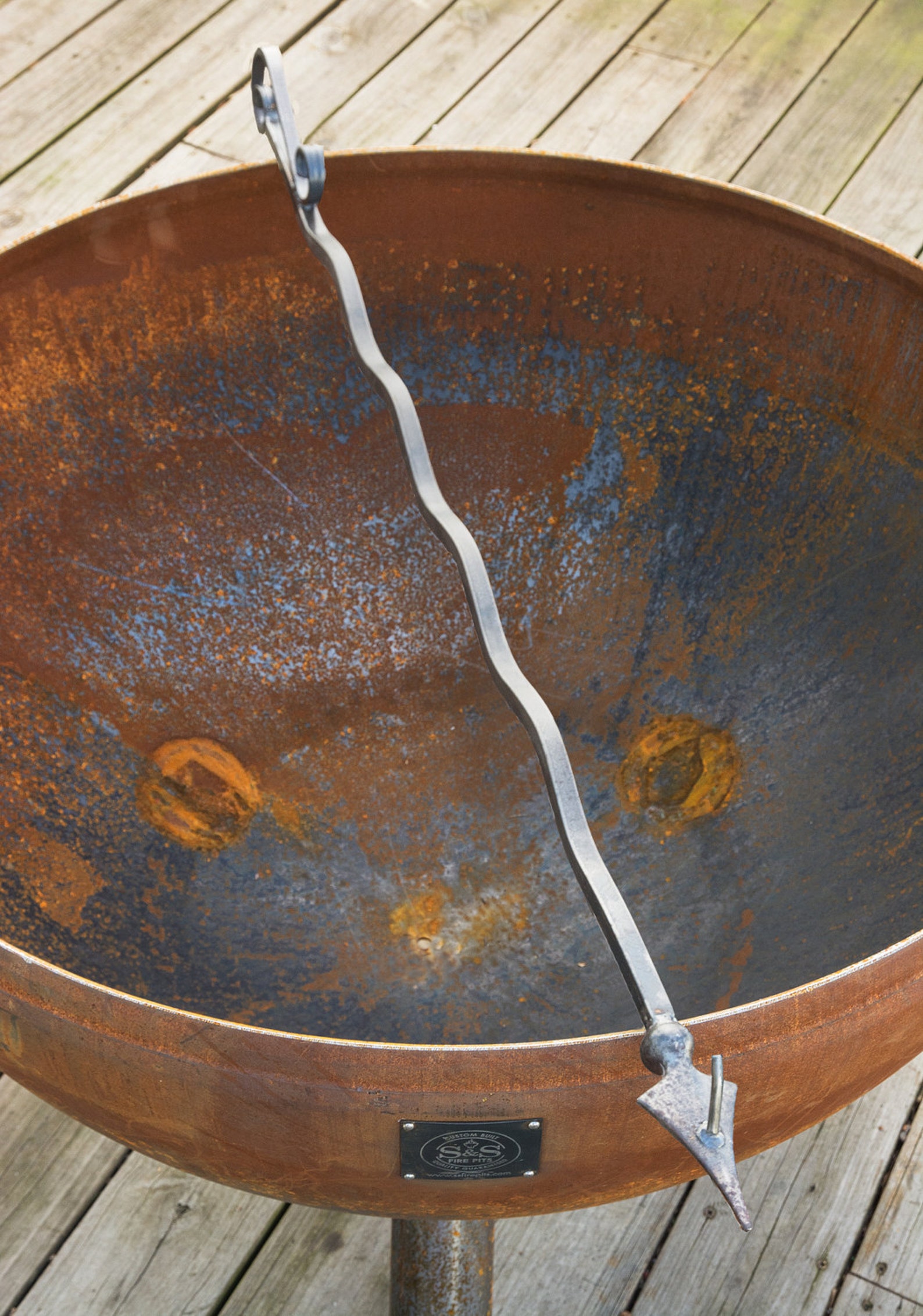 Handcrafted Fire Wood Poker With Curved Design - Etsy