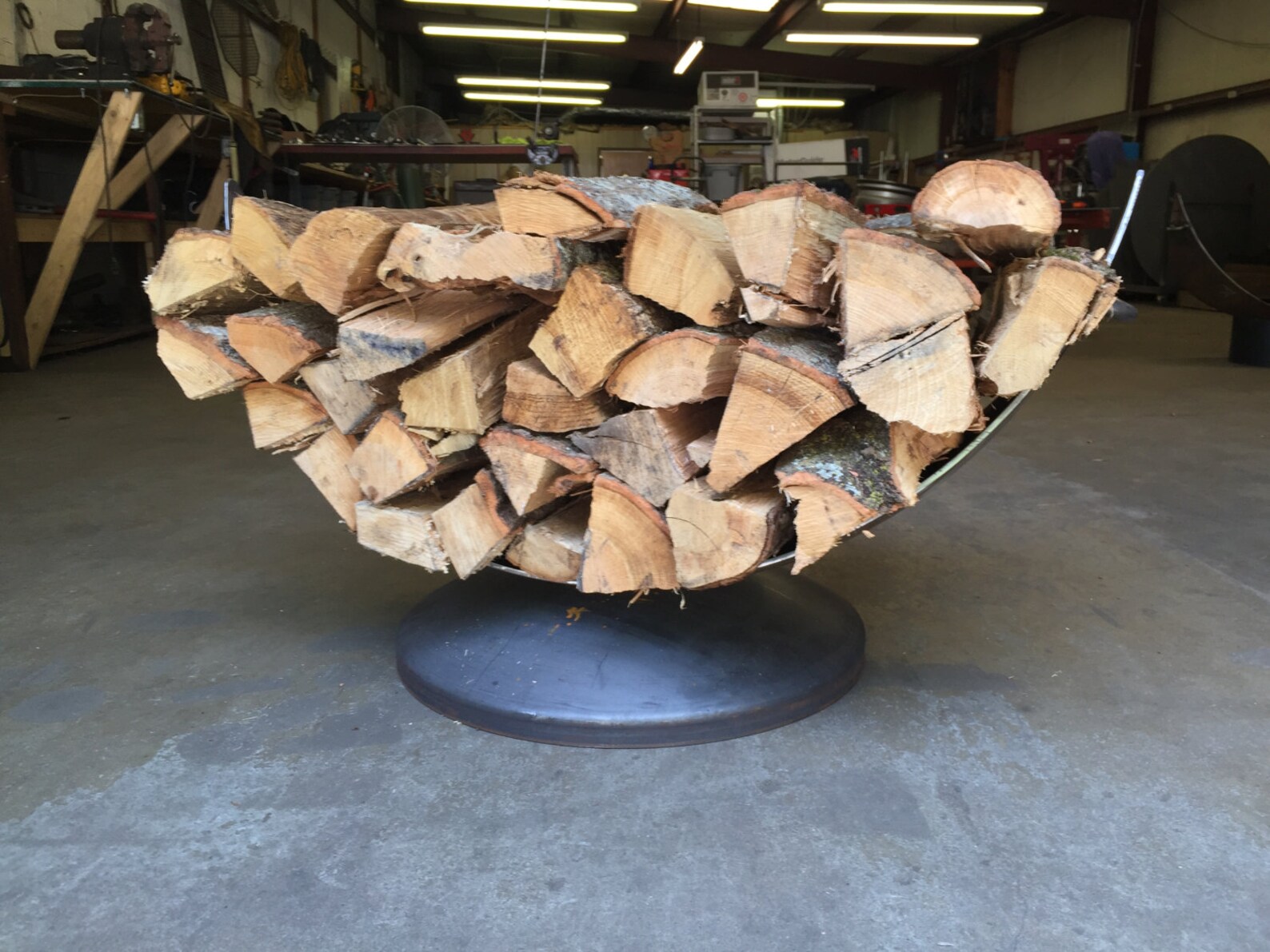 Handcrafted Large Flanged Firewood Rack - Etsy