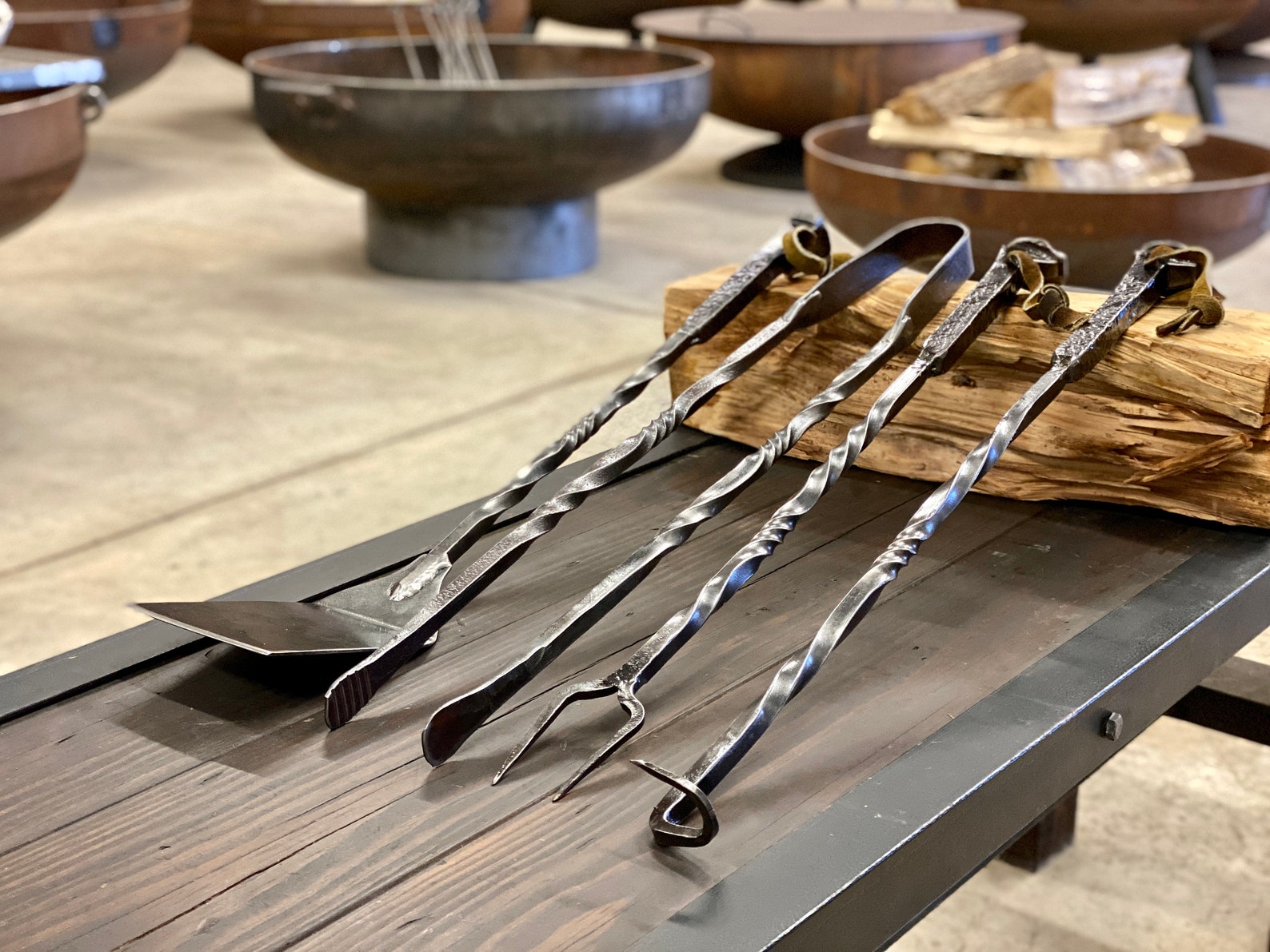 Hand Forged Cooking Tool Set - Etsy