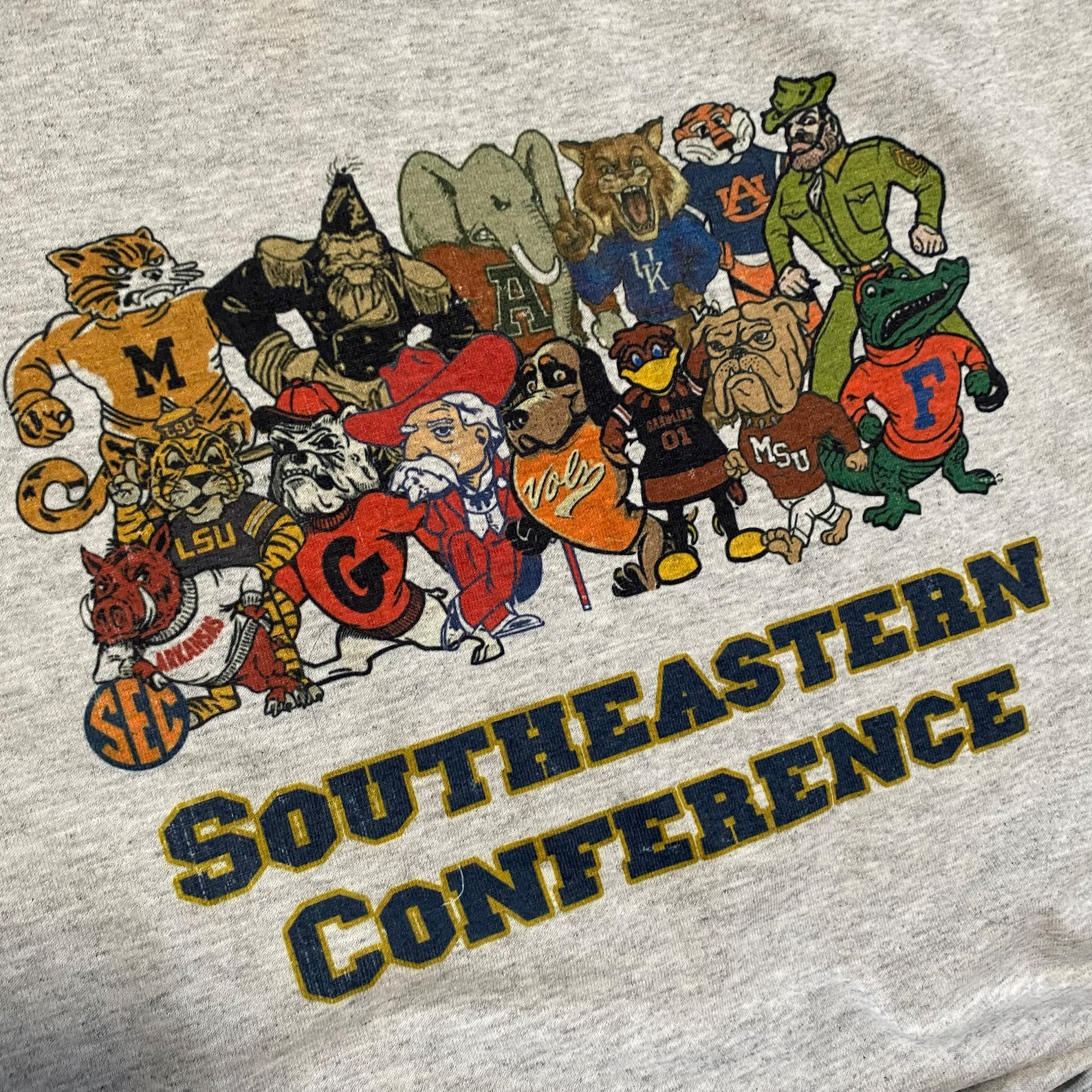 SEC Shirt Southeastern Conference Shirt Mascot Shirt - Etsy