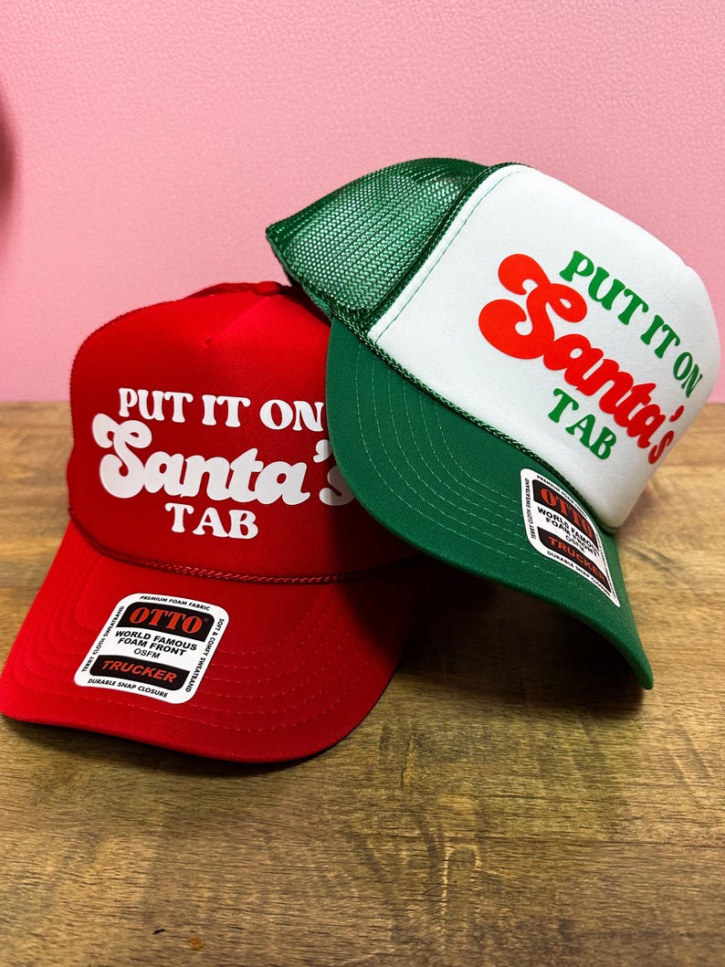 Christmas Hat for Adults, Put It on Santa’s Tab Hat for Christmas Party ...