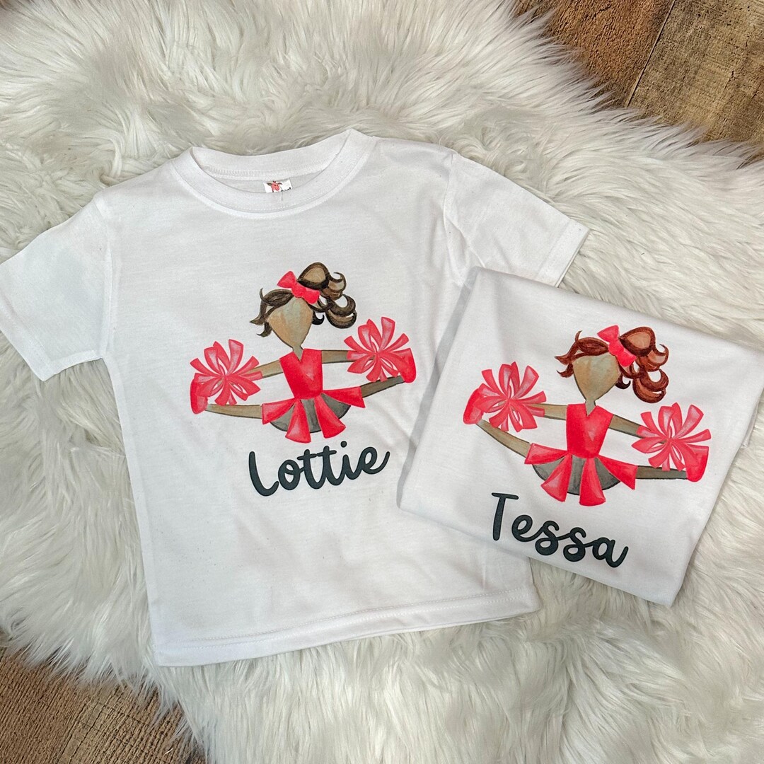 Custom Pink Out Cheer Shirt for Girls, Personalized Football Shirt for ...