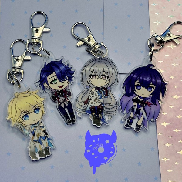 Honkai Star Rail Set 1 Keychain Keychains Charms Hoyoverse Mihoyo ...