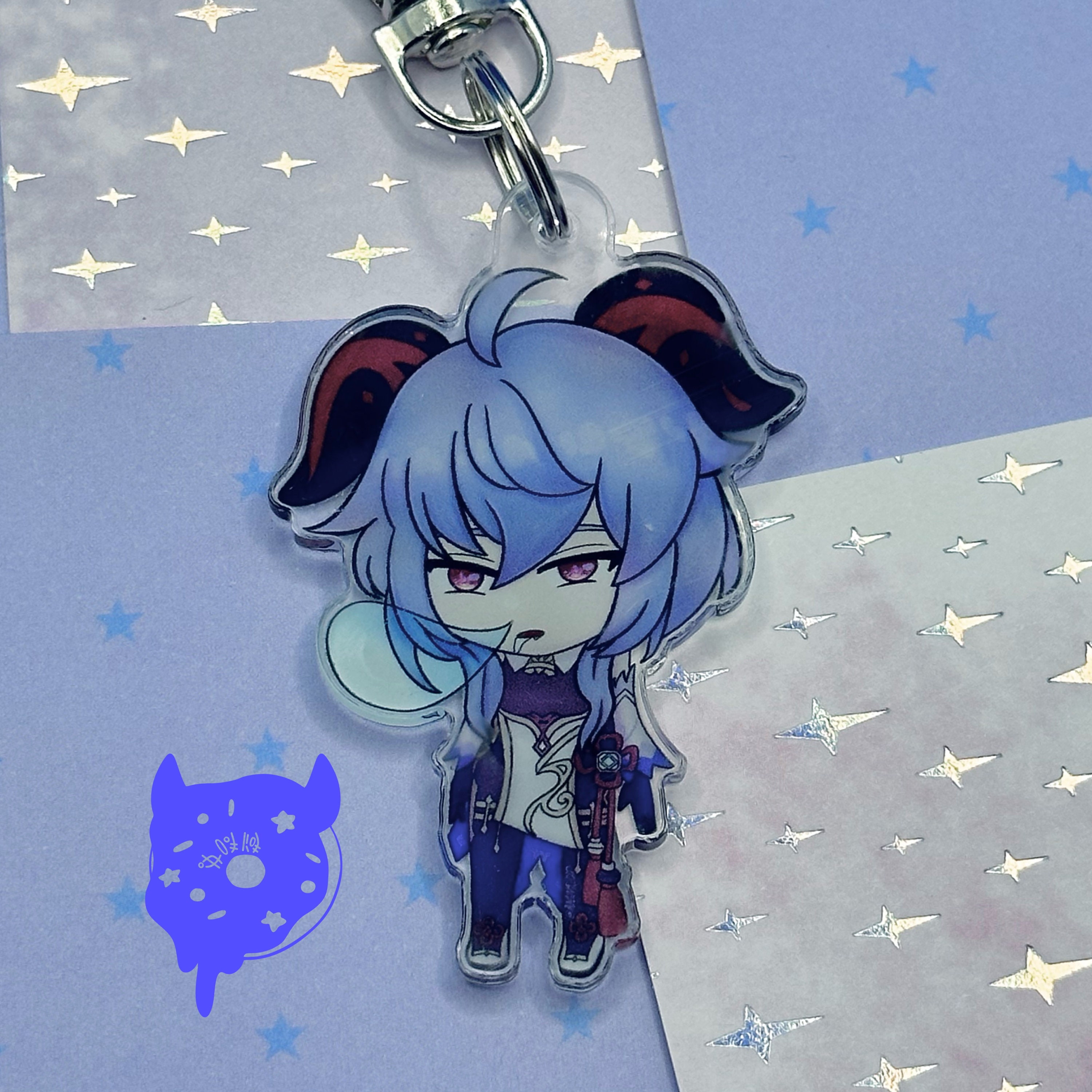 Genshin Impact Set 2 Keychain Keychains Charms Hoyoverse Mihoyo Acrylic ...