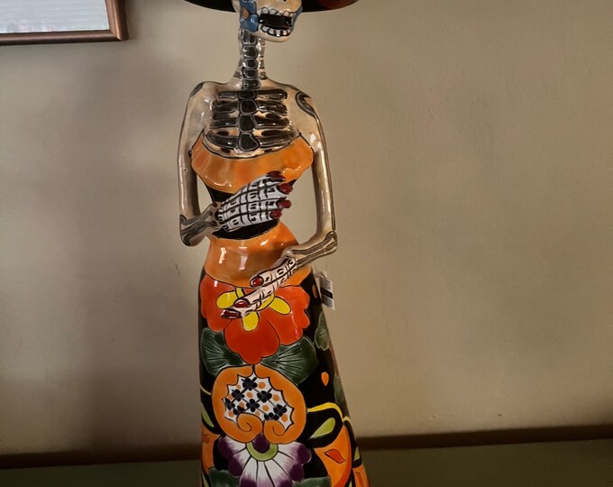 Beautiful Large Talavera Catrina - Day of the Dead Statue - Etsy