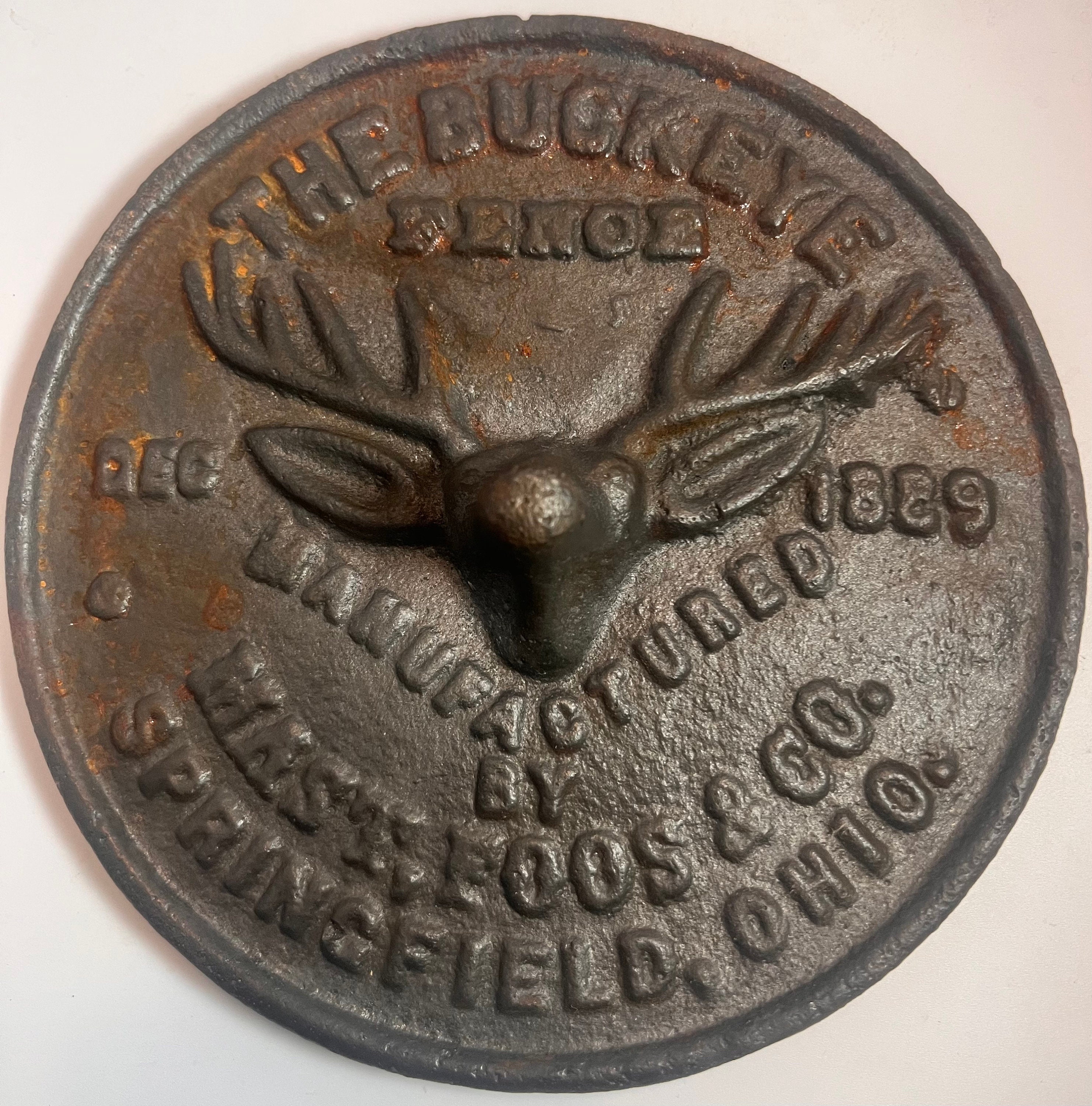 Antique Cast Iron Advertising Sign: the Buckeye Fence Dec 1889 - Etsy