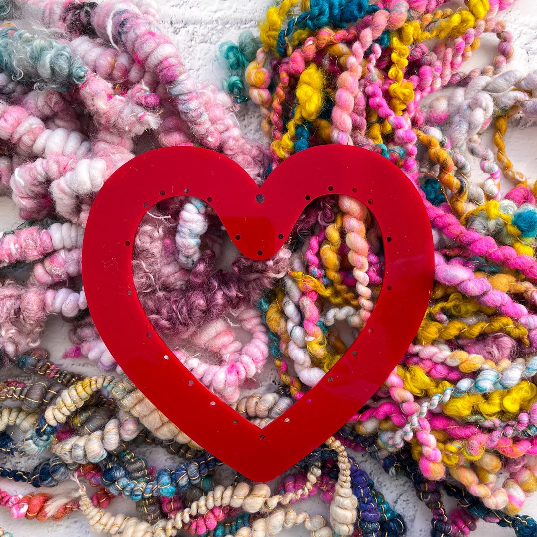 Red Heart Shape Weaving Loom Shape Loom for Weaving Frame Loom - Etsy