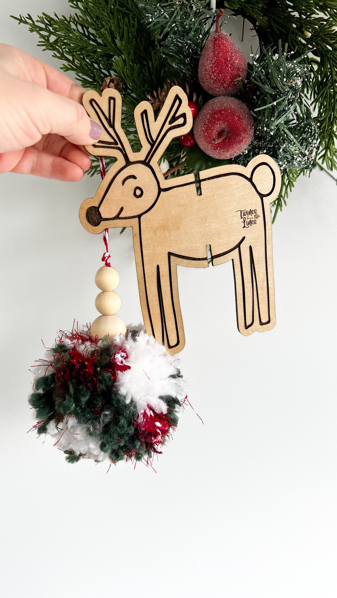 Reindeer Pom Pom Maker Tool Wood Pom Pom Maker - Etsy UK