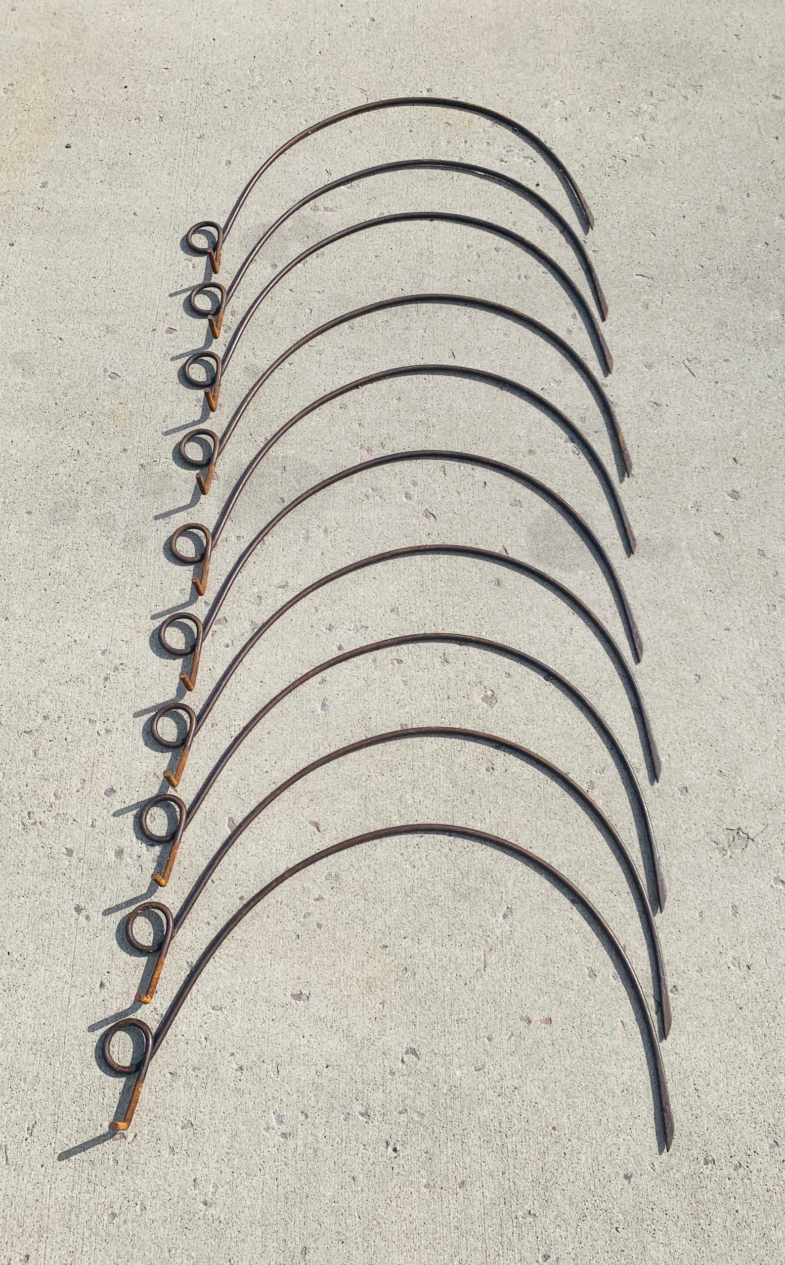 Antique Hay Dump Rake Tines Teeth Farm Equipment Part Steampunk Rust ...