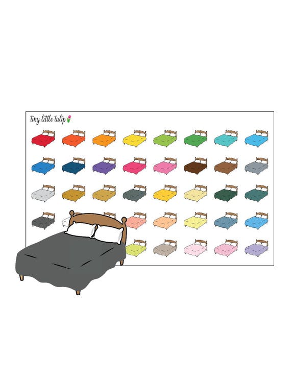 Planner Stickers Make Bed/change Sheets | Etsy