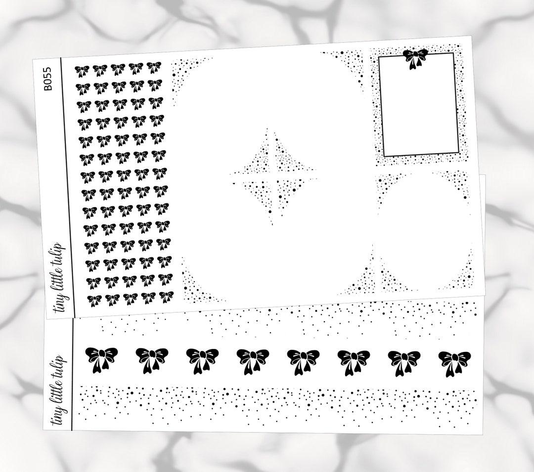 FOIL Bundle-foiled Stickers-planner Stickers-bow Confetti-b055 - Etsy