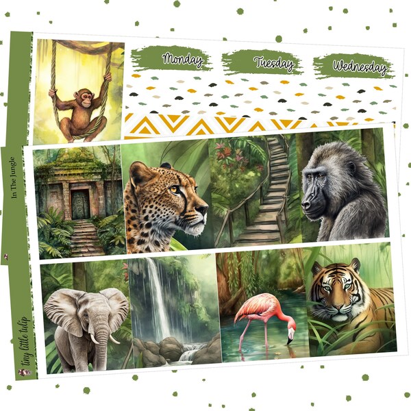 Jungle Stickers - Etsy