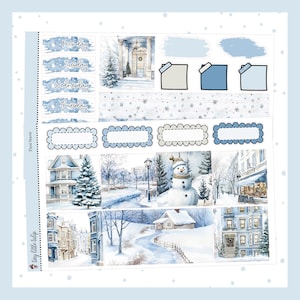 First Snow-b6 Weekly Kit-planner Stickers - Etsy