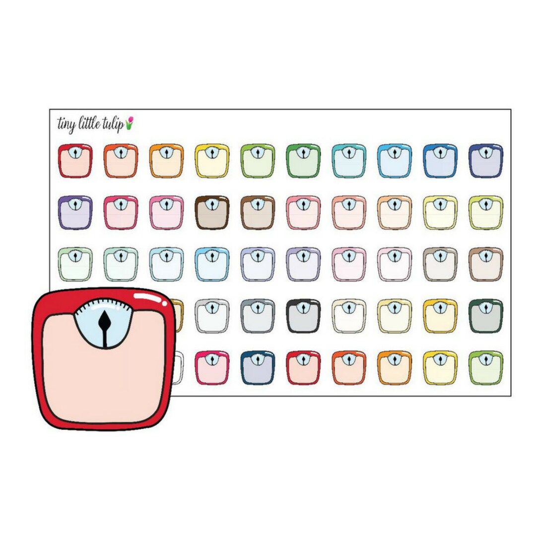 Planner Stickers Scales - Etsy