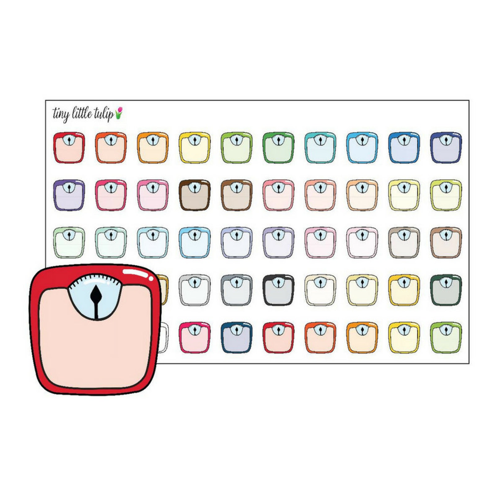 Planner Stickers Scales - Etsy