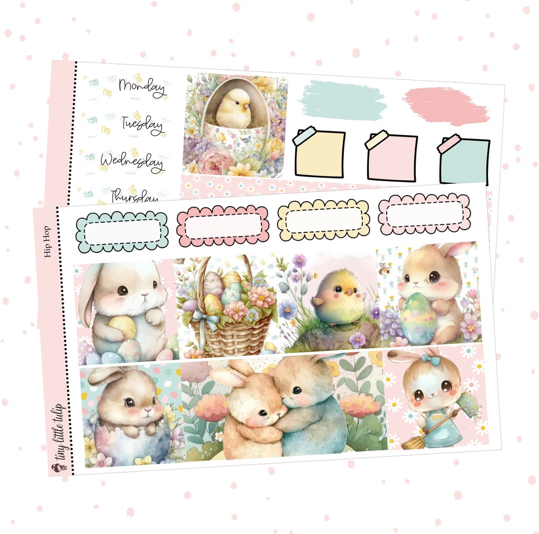 Hip Hop-b6 Weekly Kit-planner Stickers - Etsy