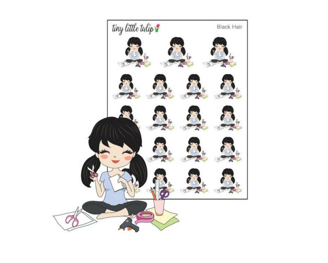 Planner Stickers Planner Girl Craft Time - Etsy
