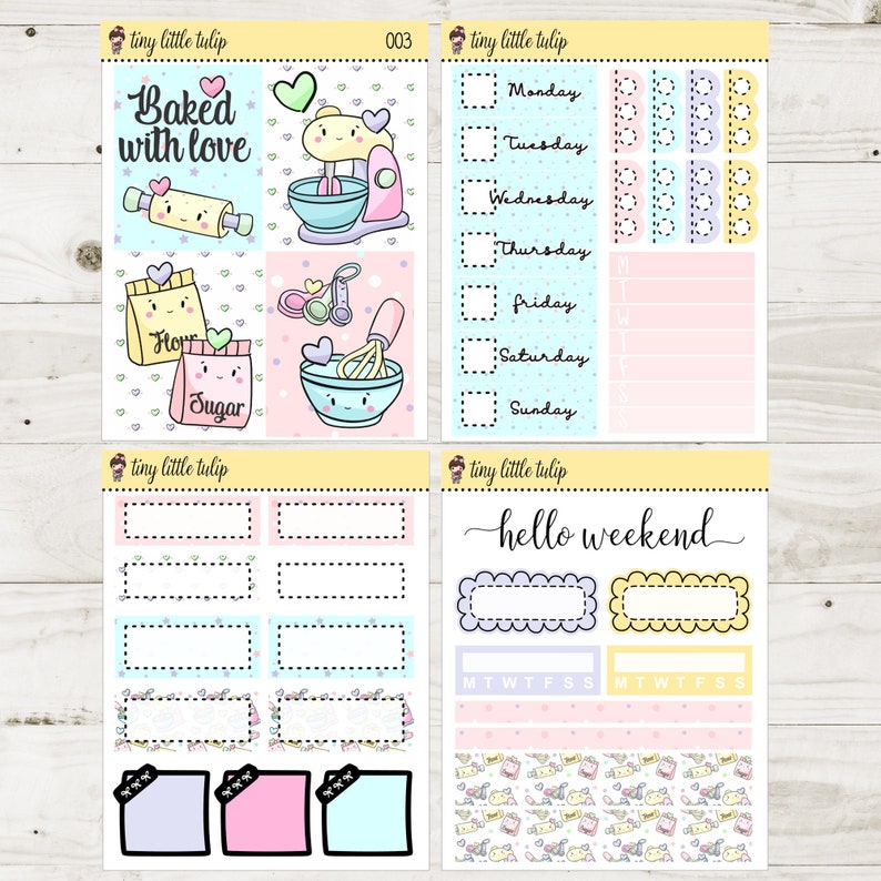 Planner Stickers Mini Kit 003 | Etsy