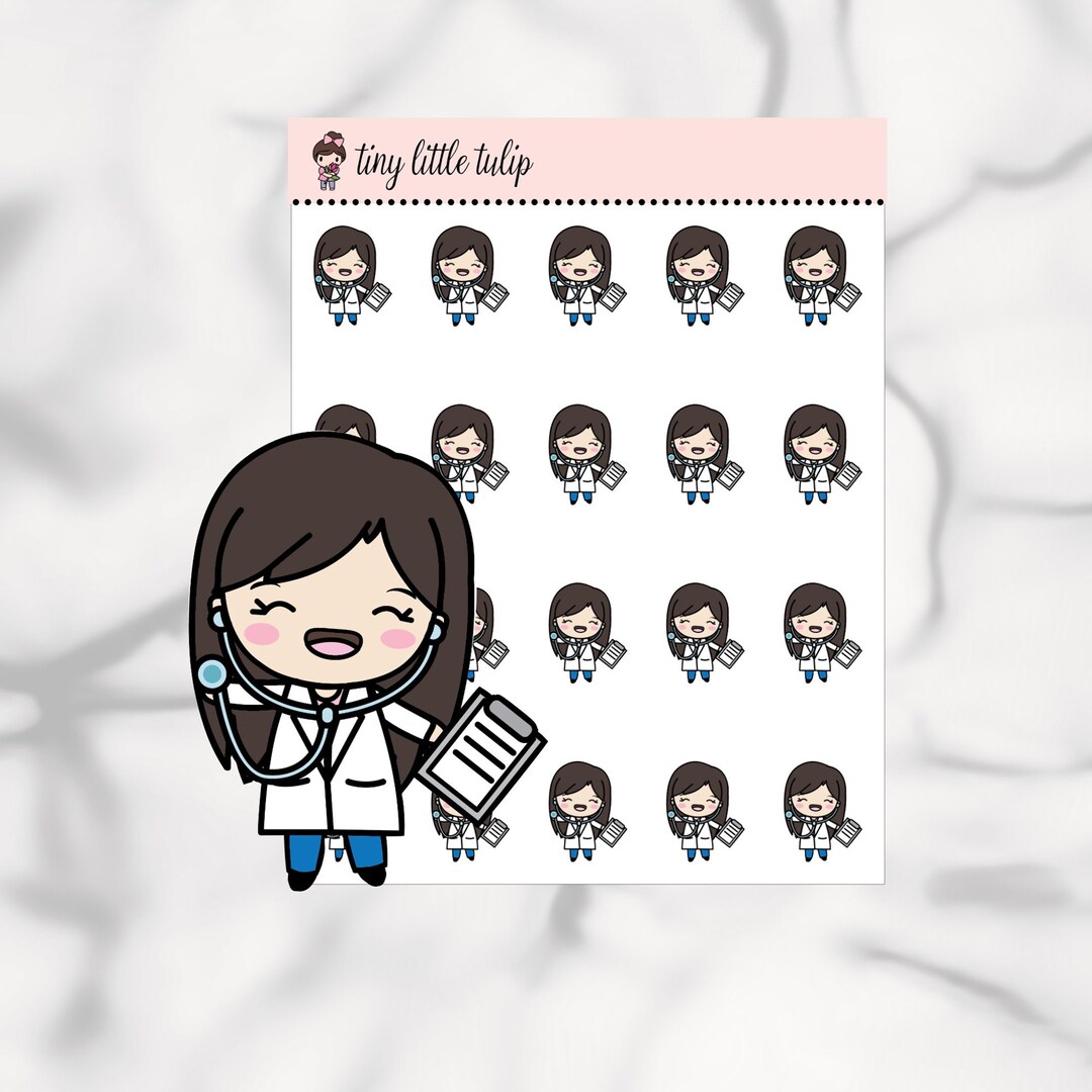 Planner Stickers Planner Girl Doctor - Etsy
