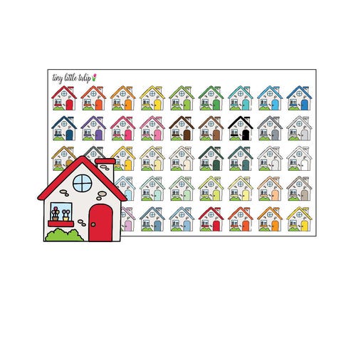 House Planner Stickers Small Houses Stickers Home Stickers - Etsy