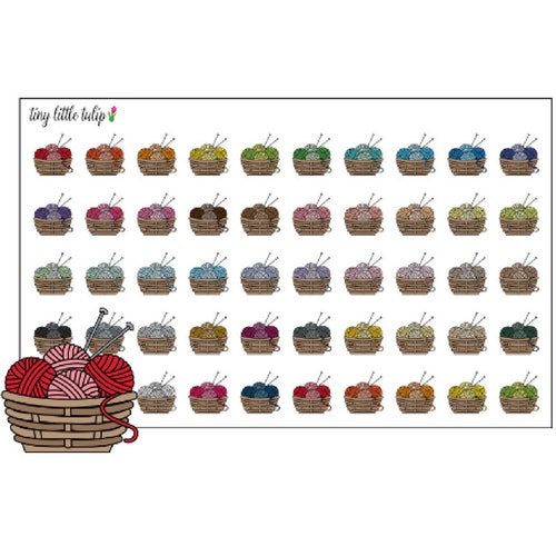 Planner Stickers Crochet 2 - Etsy