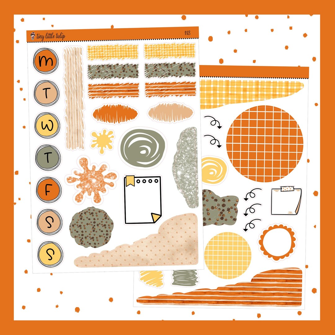 Journaling Kit-planner Stickers-118 - Etsy