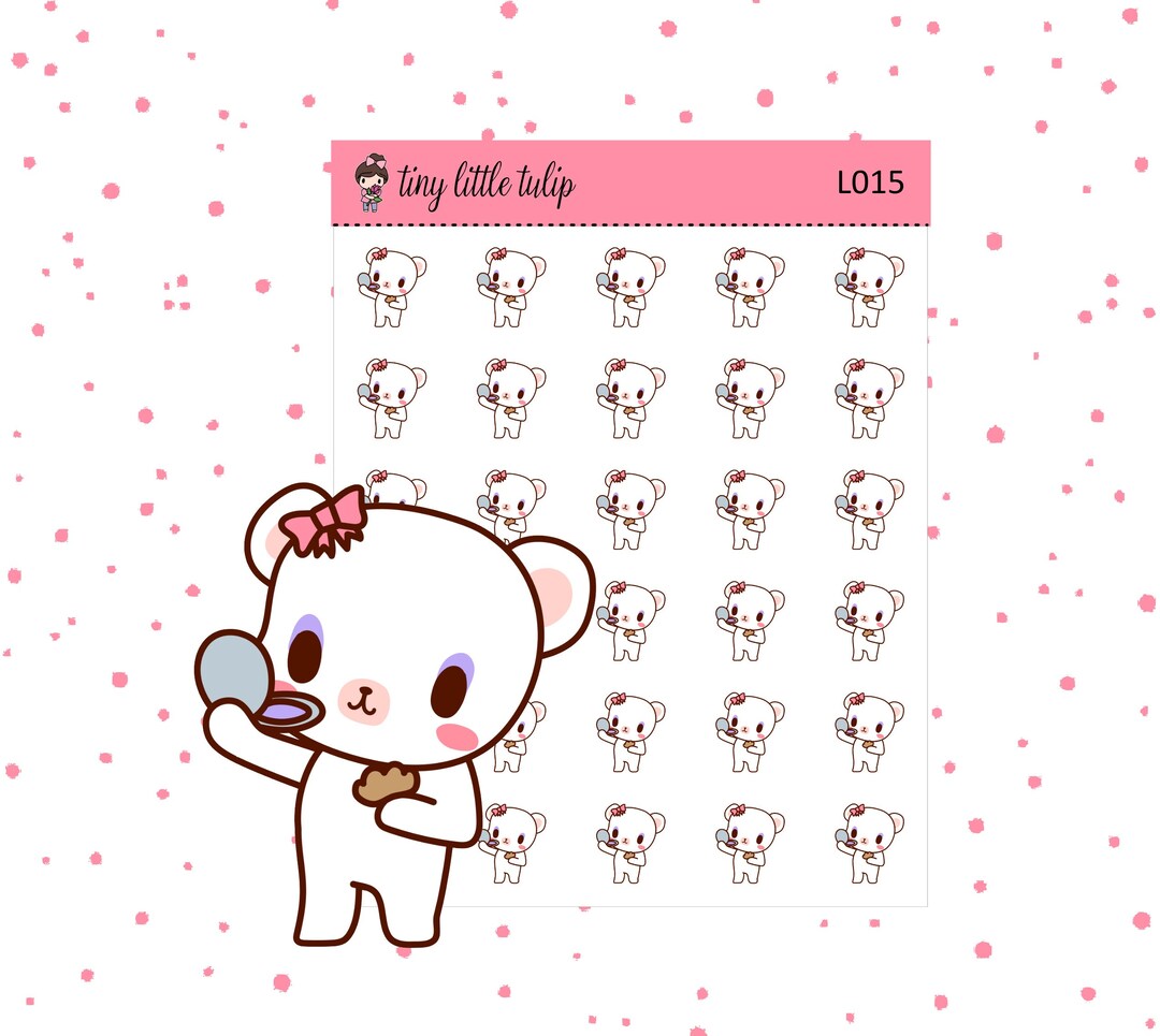 Lily Makeup-planner Stickers-planner Girl-functional Stickers-deco ...
