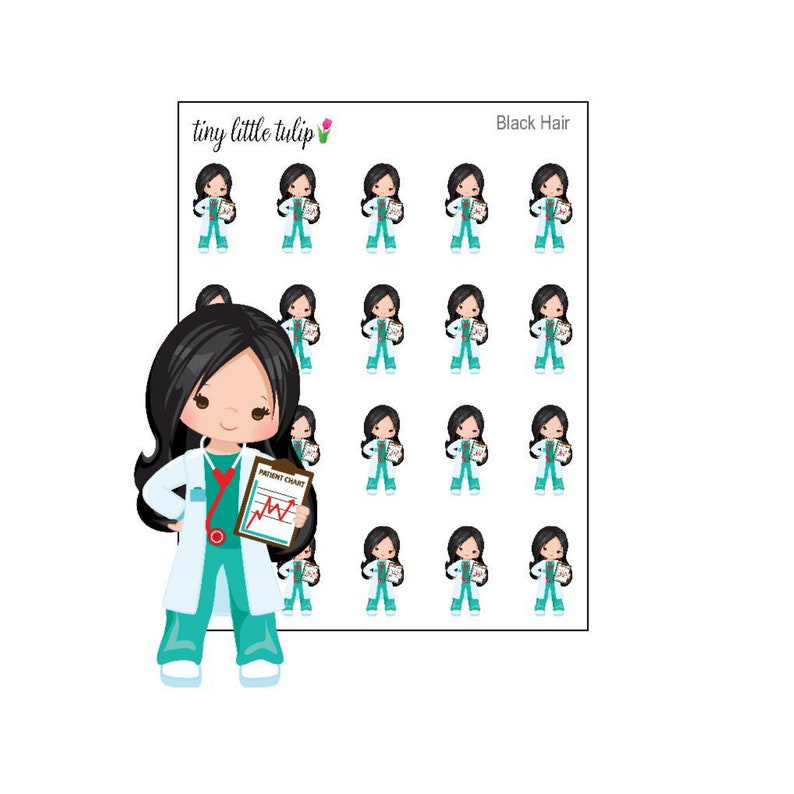 Planner Stickers Planner Girl Doctor - Etsy