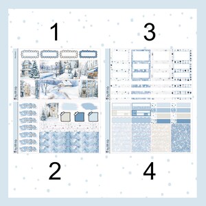 First Snow-b6 Weekly Kit-planner Stickers - Etsy