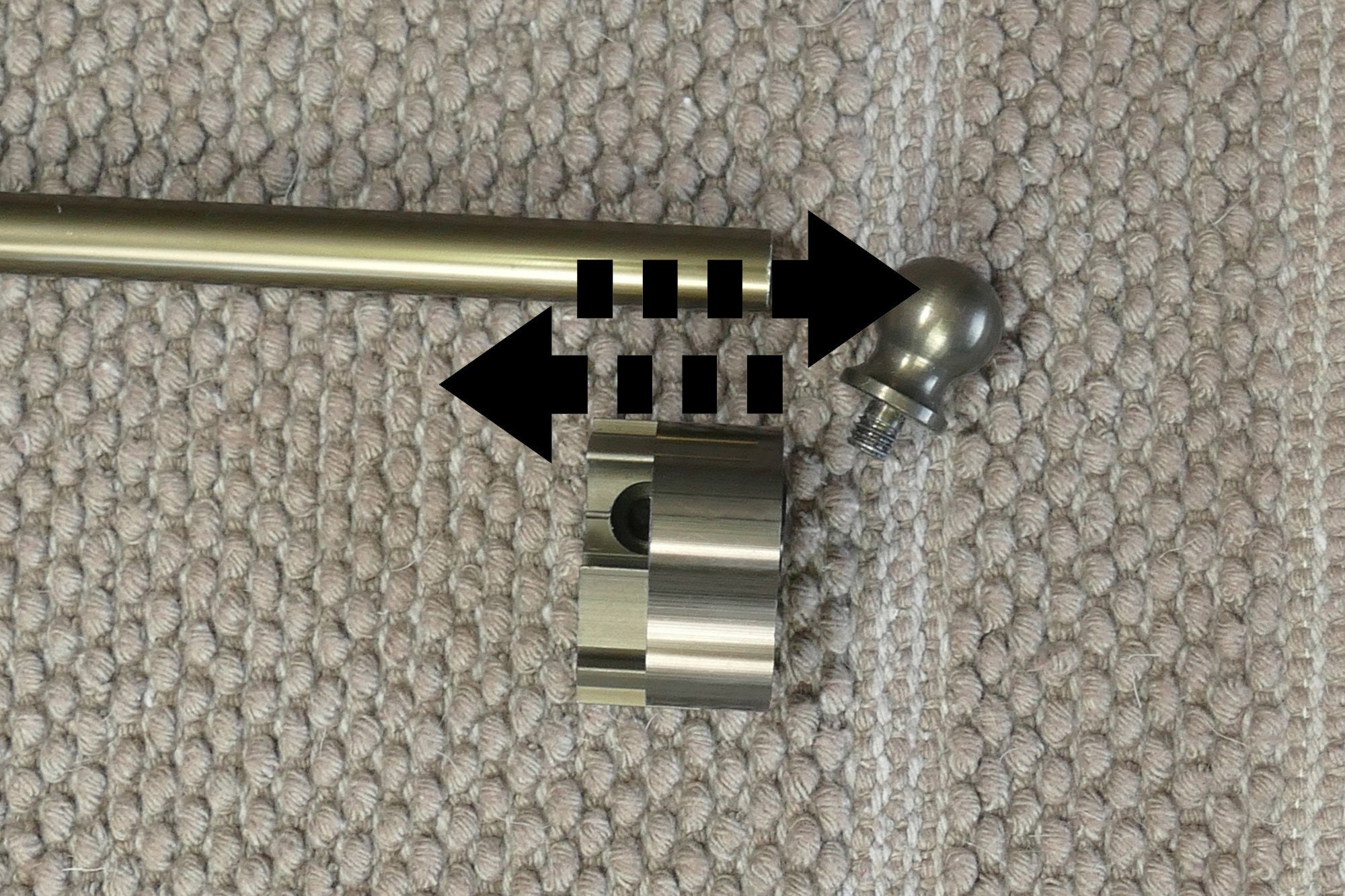 Stair Rod,runner Rods,3/8'' Stair Carpet Runners ,sliding Cover ...