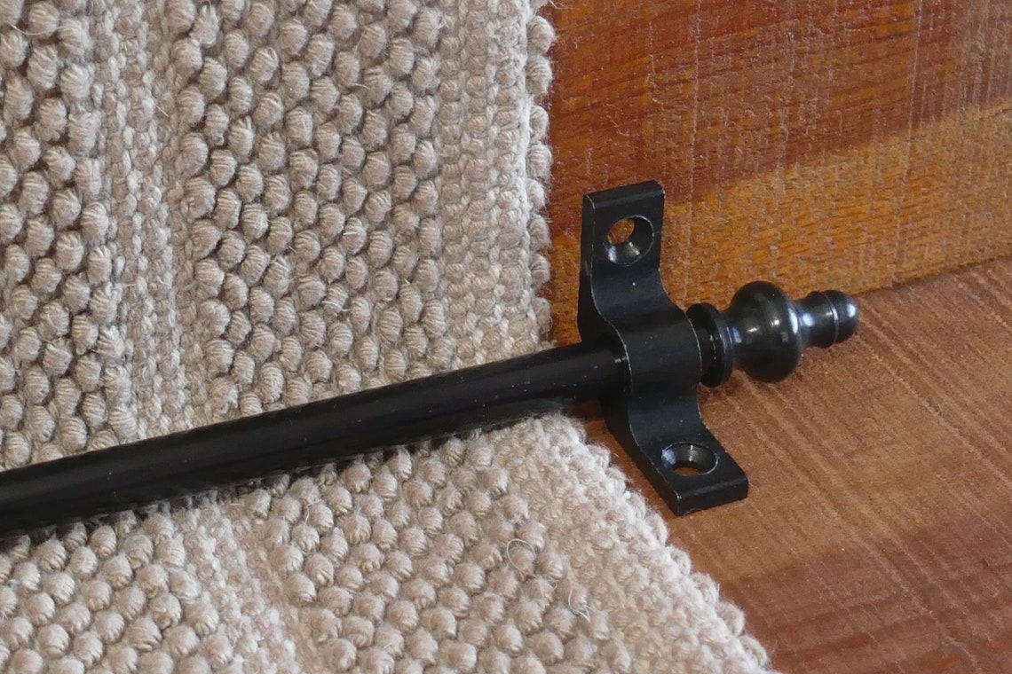 Black Stair Rodrunner Rods3/8'' Stair Carpet Runners - Etsy