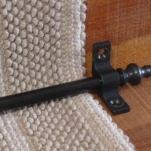 Black Stair Rod,runner Rods,3/8'' Stair Carpet Runners ,hardware Set ...