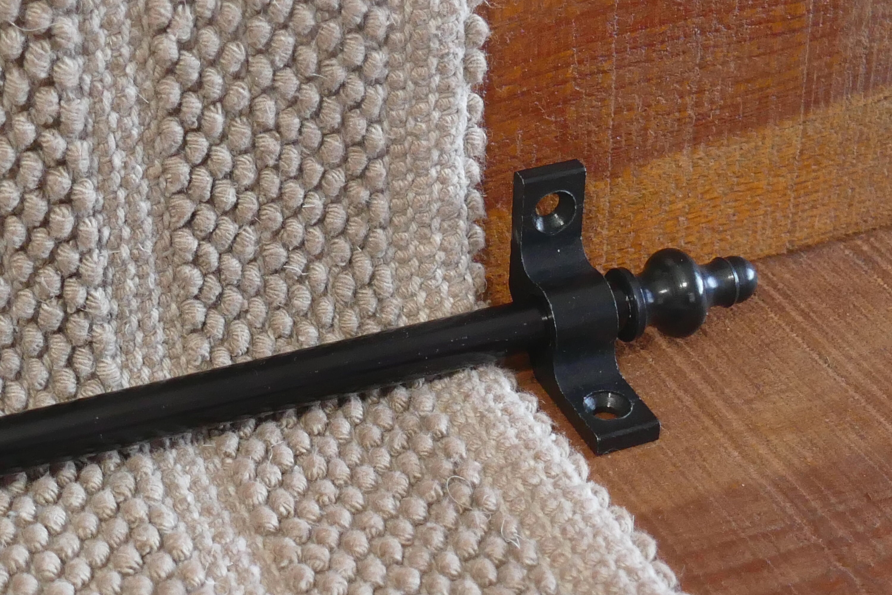 Black Stair Rodrunner Rods3/8'' Stair Carpet Runners - Etsy