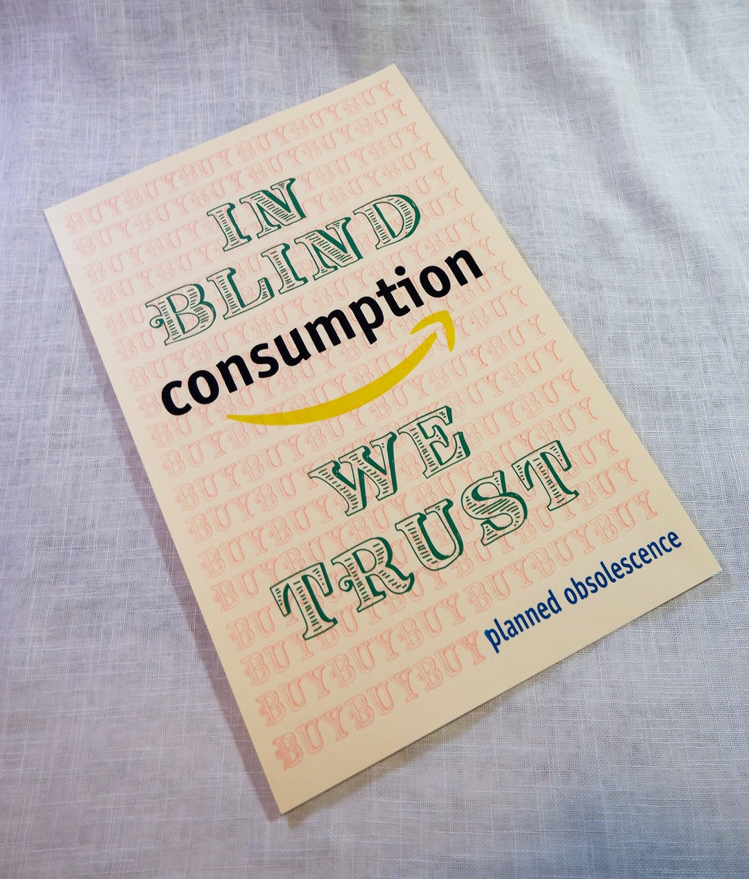 Consumption Print - Etsy