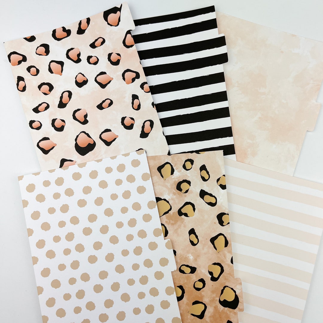 Neutral Leopard Print Planner Dividers: A5, A6, B6, Pocket - Etsy