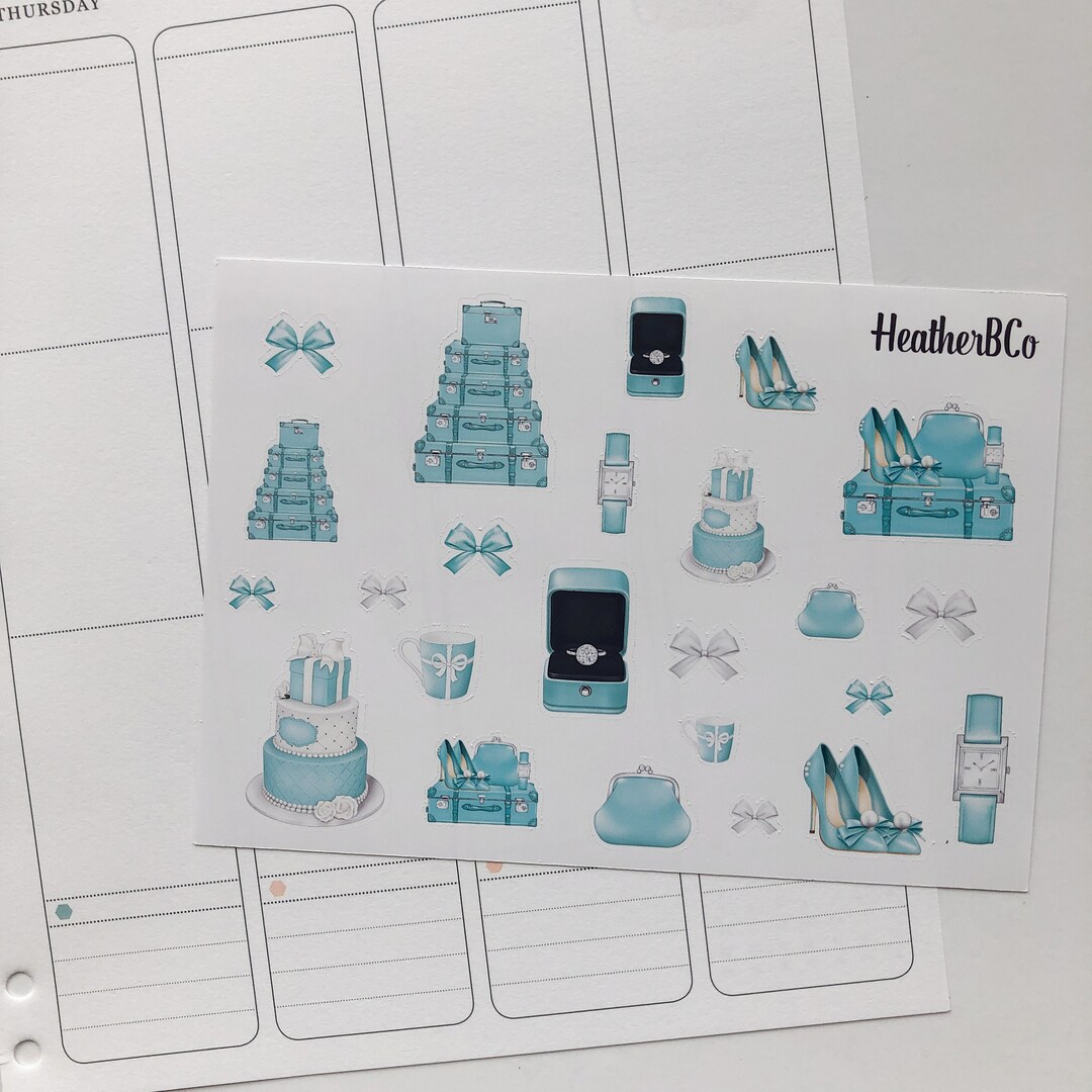 STICKERS CLASSIC Blue DECO for Planners, Journal, Bullet Journal ...