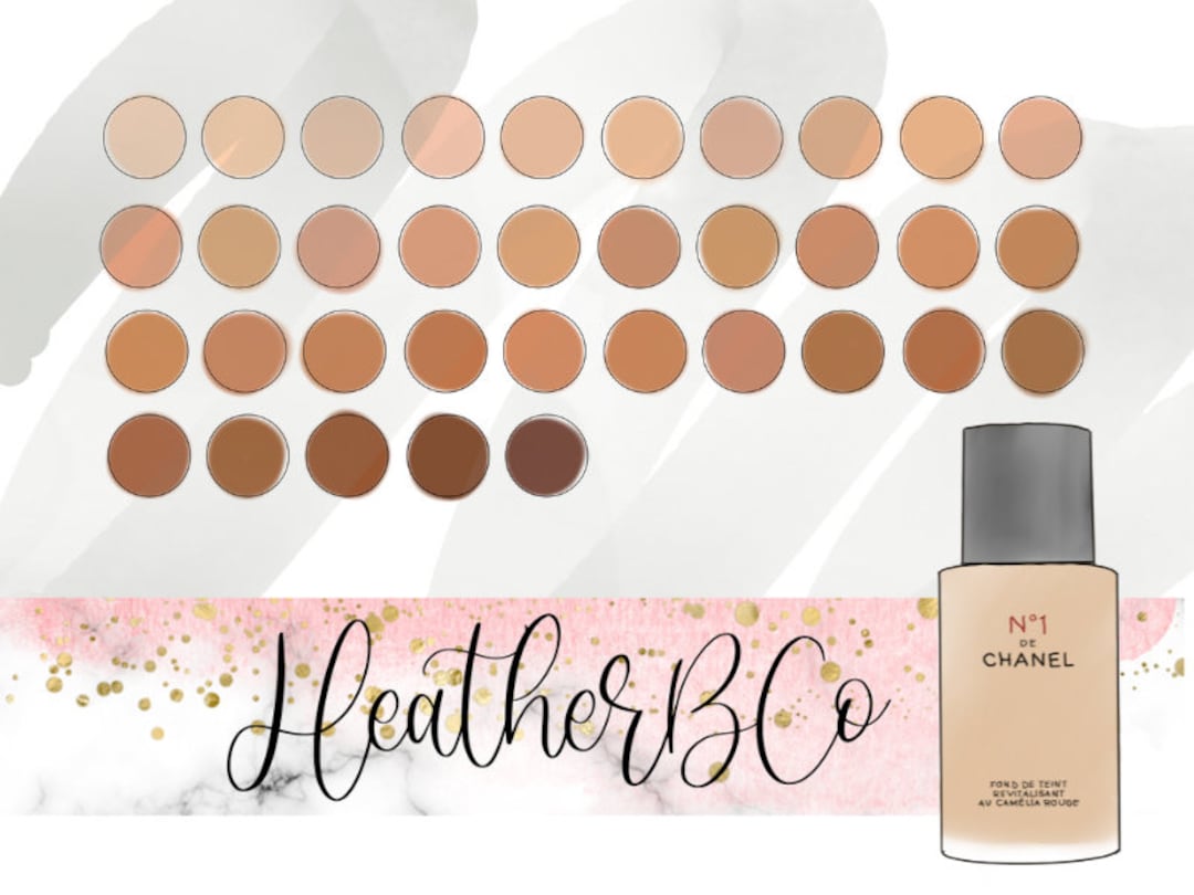 Procreate SWATCHES Skin Tone Make-up FOUNDATION Color Palette - Etsy