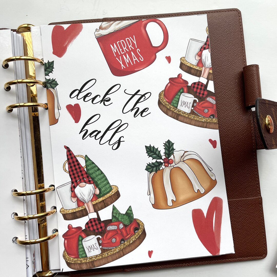Christmas DASHBOARD for Planner Travelers Notebook Ring Planner , A6 ...