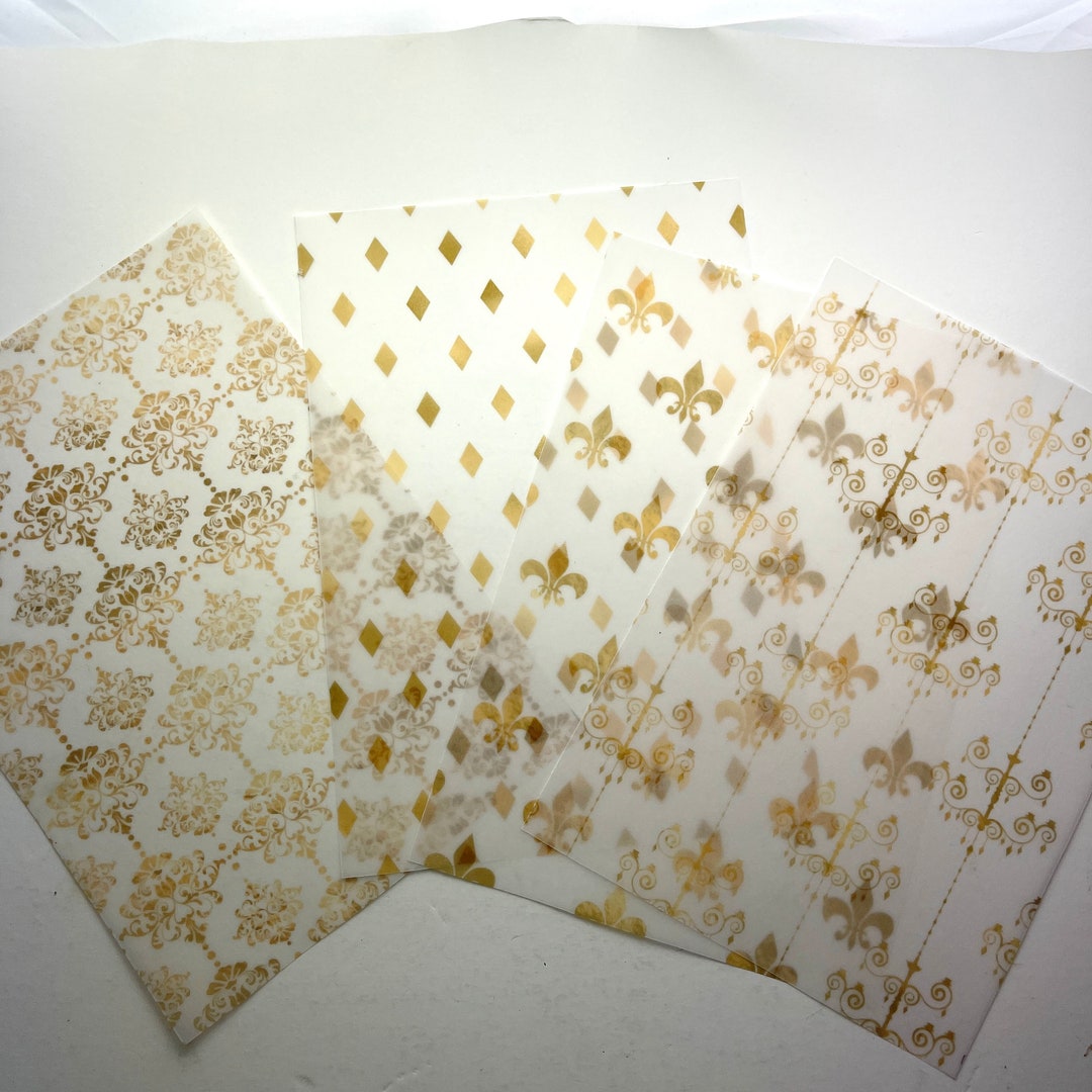 CLASSY Gold VELLUM DASHBOARD Set for Ring Planners , A6, B6, Personal ...