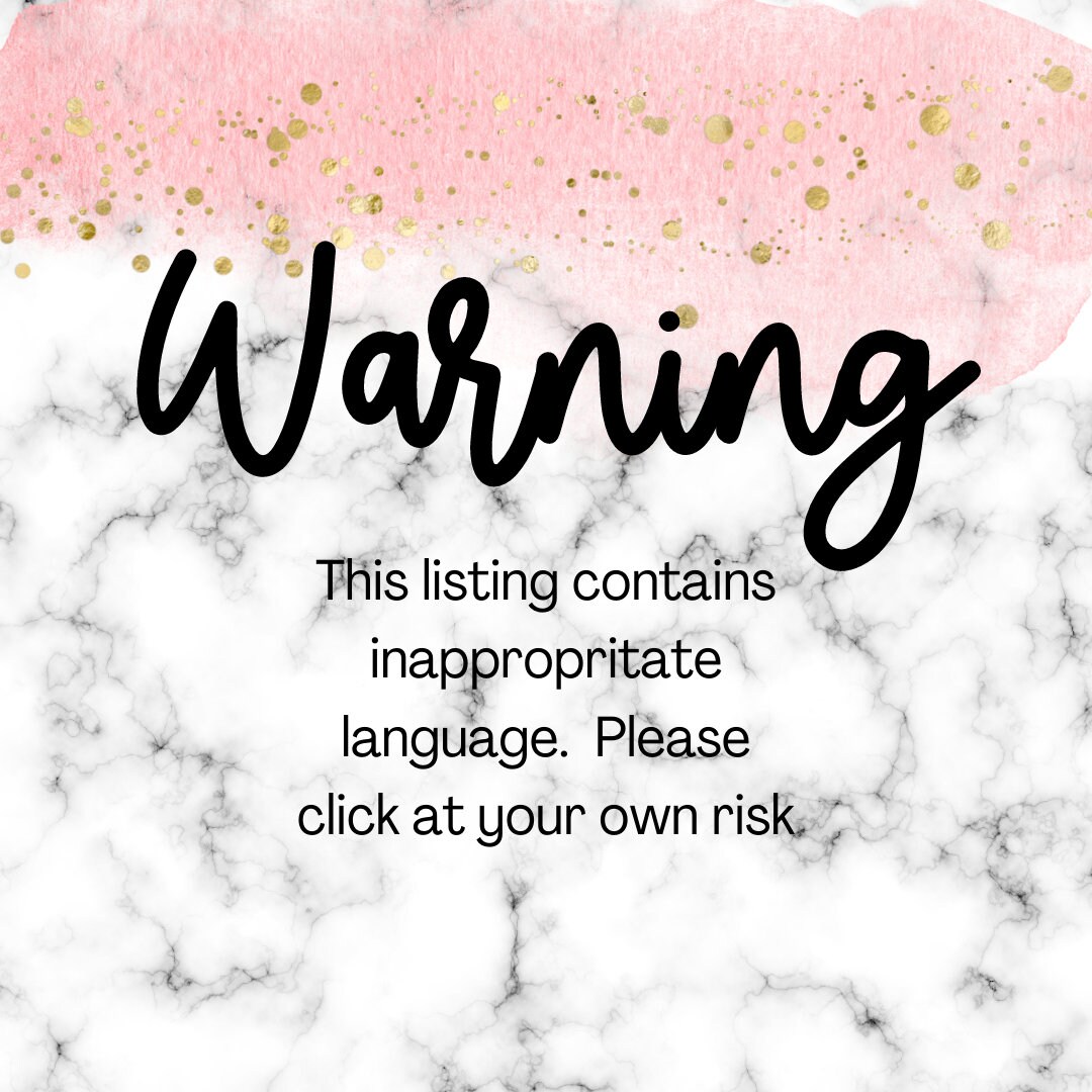 Foiled Inappropriate Language Dashboard: Ring Planner Insert - Etsy