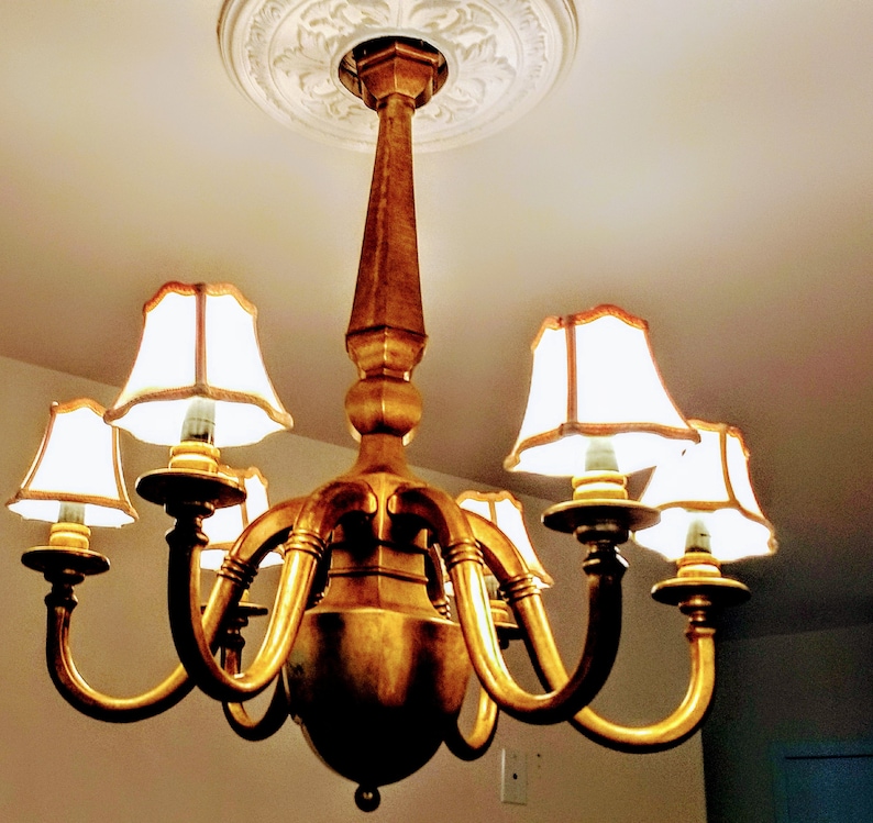 Antique French Rococo Chandelier Gilded Bronze in a Very Good Condition ...