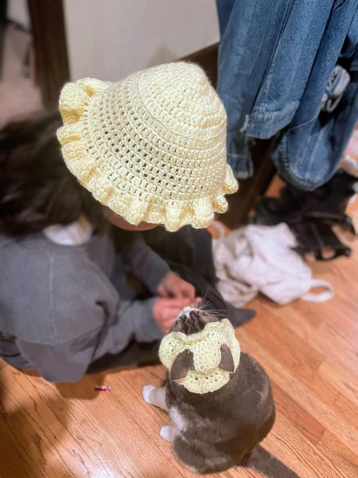 Matching Cat and Owner Bucket Hat - Etsy
